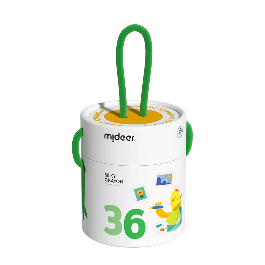 Mideer Silky Crayon 36 Colors - Kids Drawing Supplies – HeyKids Australia