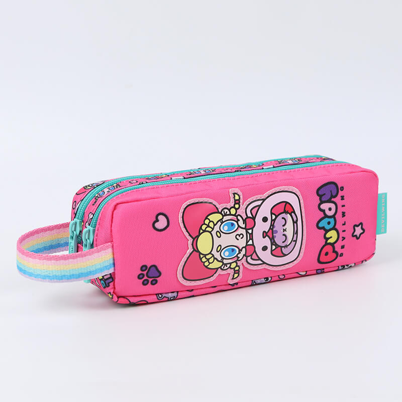 Pocket Cartoon Pencil Case: Puddy (Pink) – HeyKids Australia