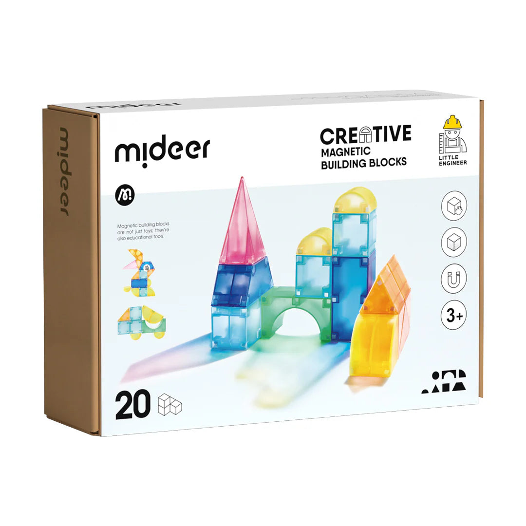 Mideer - Creative Magnetic Building Blocks 20P – HeyKids Australia