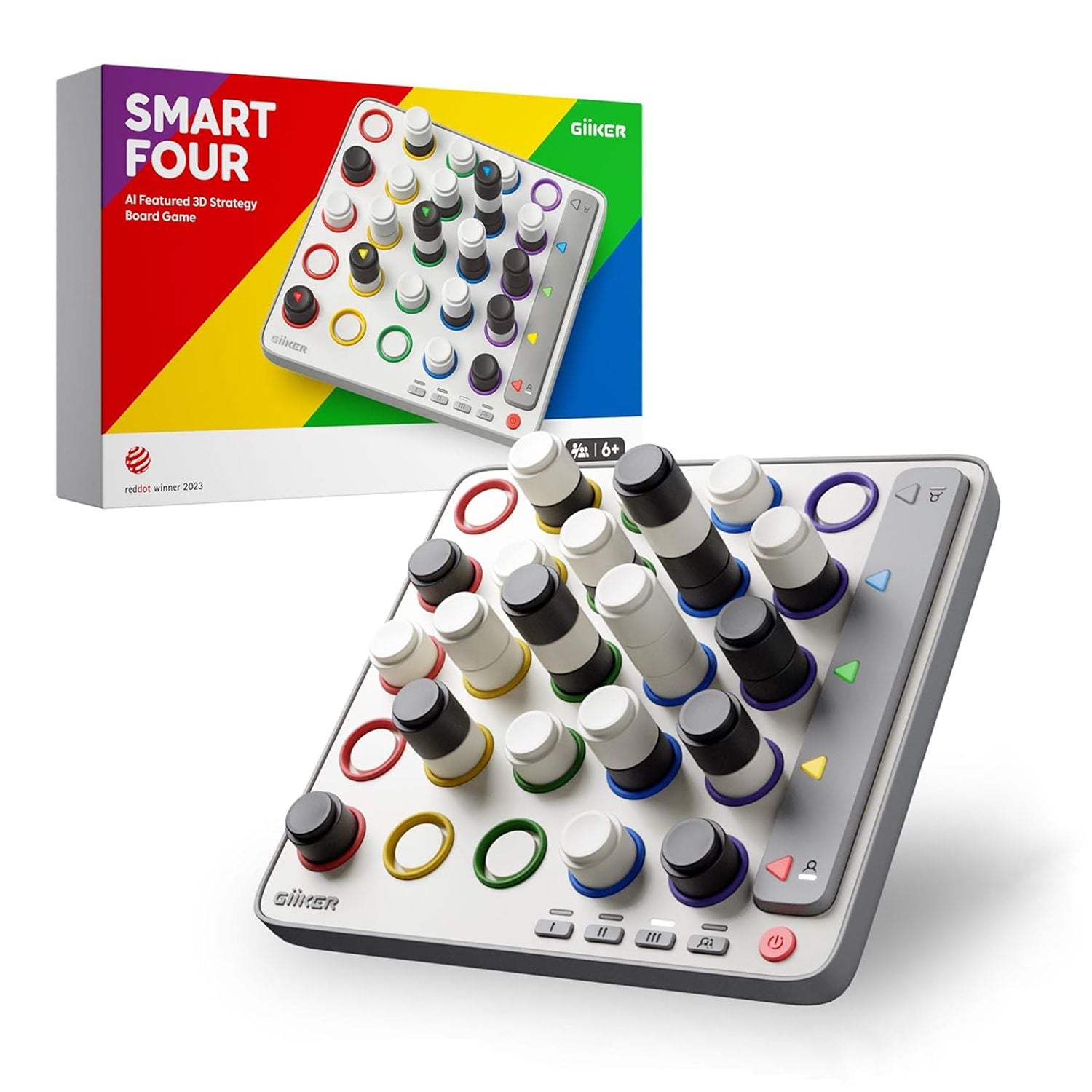 GiiKER Smart Four Connected 3D Board Game | Strategy AI Robot for ...