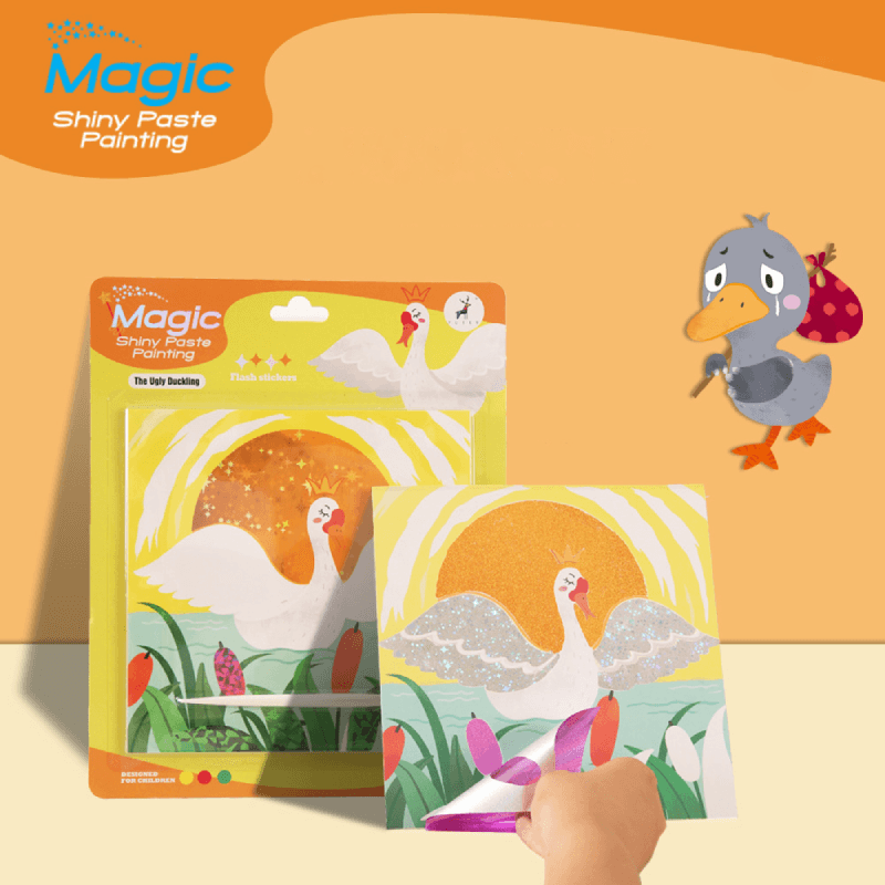 Magic Shiny Paste Painting -The Ugly Duckling – HeyKids Australia