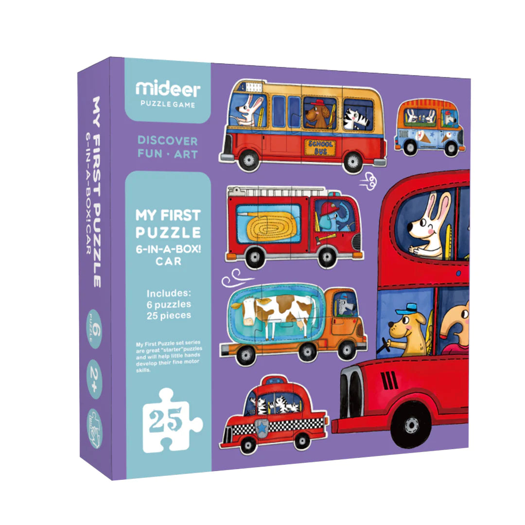 Mideer - My First Puzzle: Car 3P-6P – HeyKids Australia