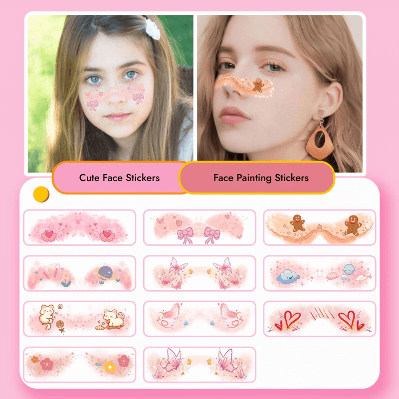 Temporary Face Tattoo Stickers – HeyKids Australia
