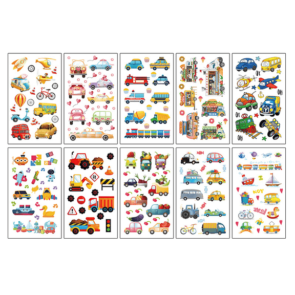 Temporary Tattoo Stickers for Kids: 10 Sheets – HeyKids Australia